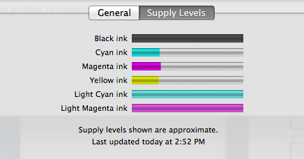 What’s the yellow triangle on my printer icon mean?
