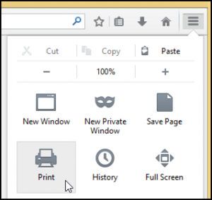 How do I print a Web page in Windows 8.1?