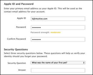 How do I create a new Apple ID?