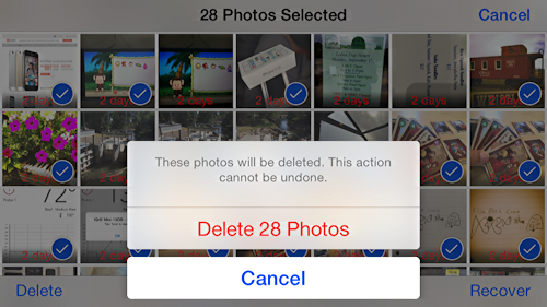 How do I really delete photos in iOS8?