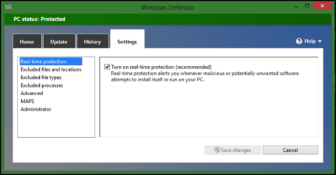 How do I update Microsoft Windows 8 Defender?