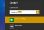 How do I add special characters & symbols in Windows 8?