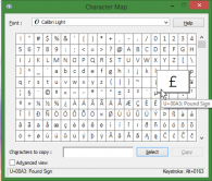 How do I add special characters & symbols in Windows 8?