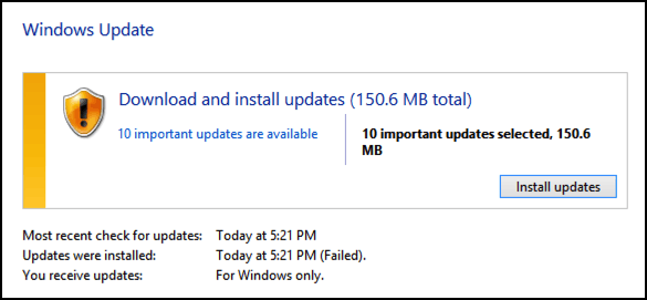 How do I check for updates in Windows 10?