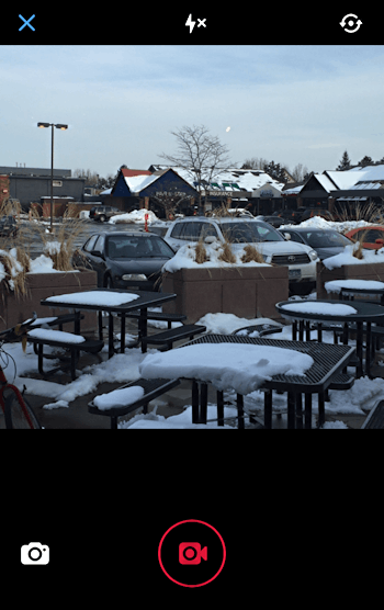 How do I record a video in Twitter on my iPhone?