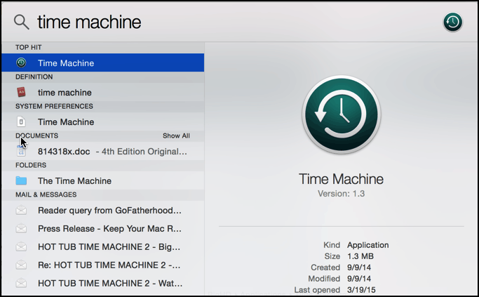 How do I recover a file using Time Machine?