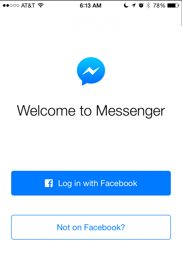 Sign up for Messenger without a Facebook account?