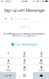 Sign up for Messenger without a Facebook account?