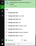Change icon and system text size on Windows 10?