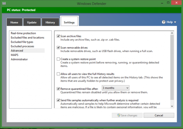 Configure Windows 8 to scan USB flash drives?