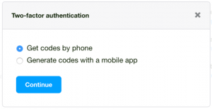 How to enable two-factor authentication in Kickstarter?