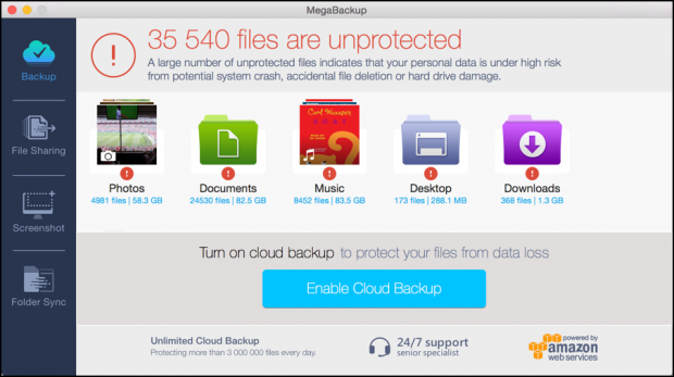 Review: MegaBackup for Mac OS X
