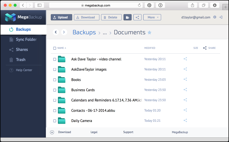 Review: MegaBackup for Mac OS X