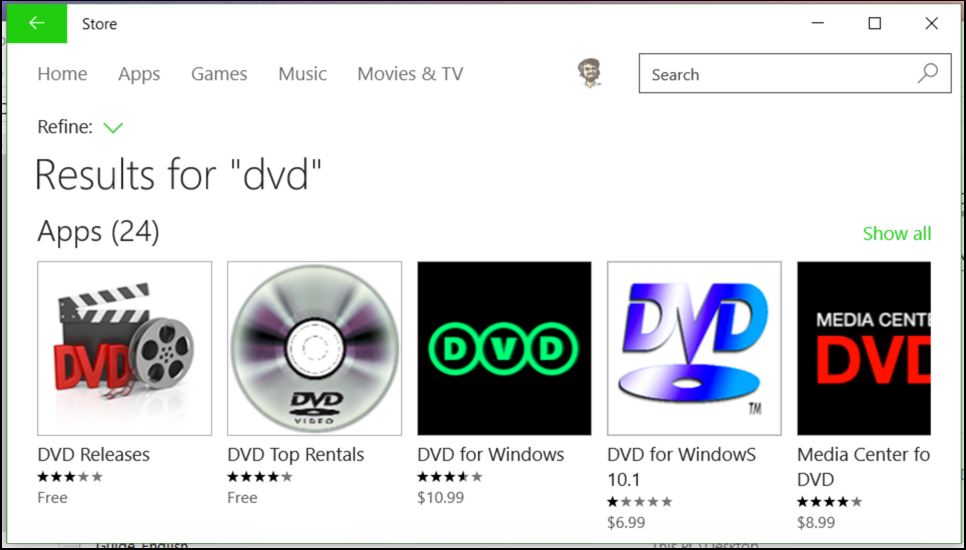 How to play a DVD in Windows 10?