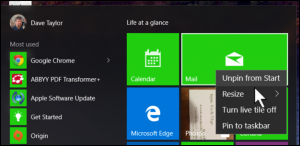 Can I resize my Windows 10 Start Menu?