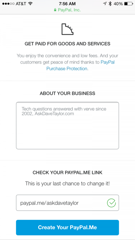 Getting Started with Paypal.me Payments?