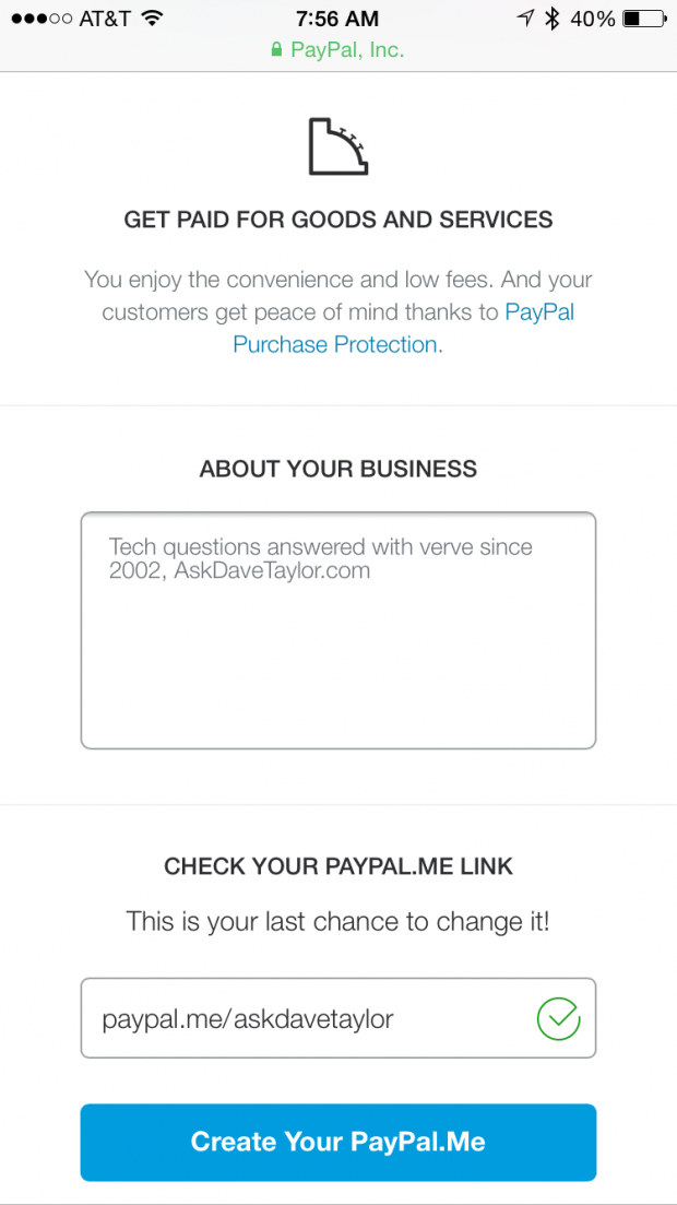 Getting Started with Paypal.me Payments?