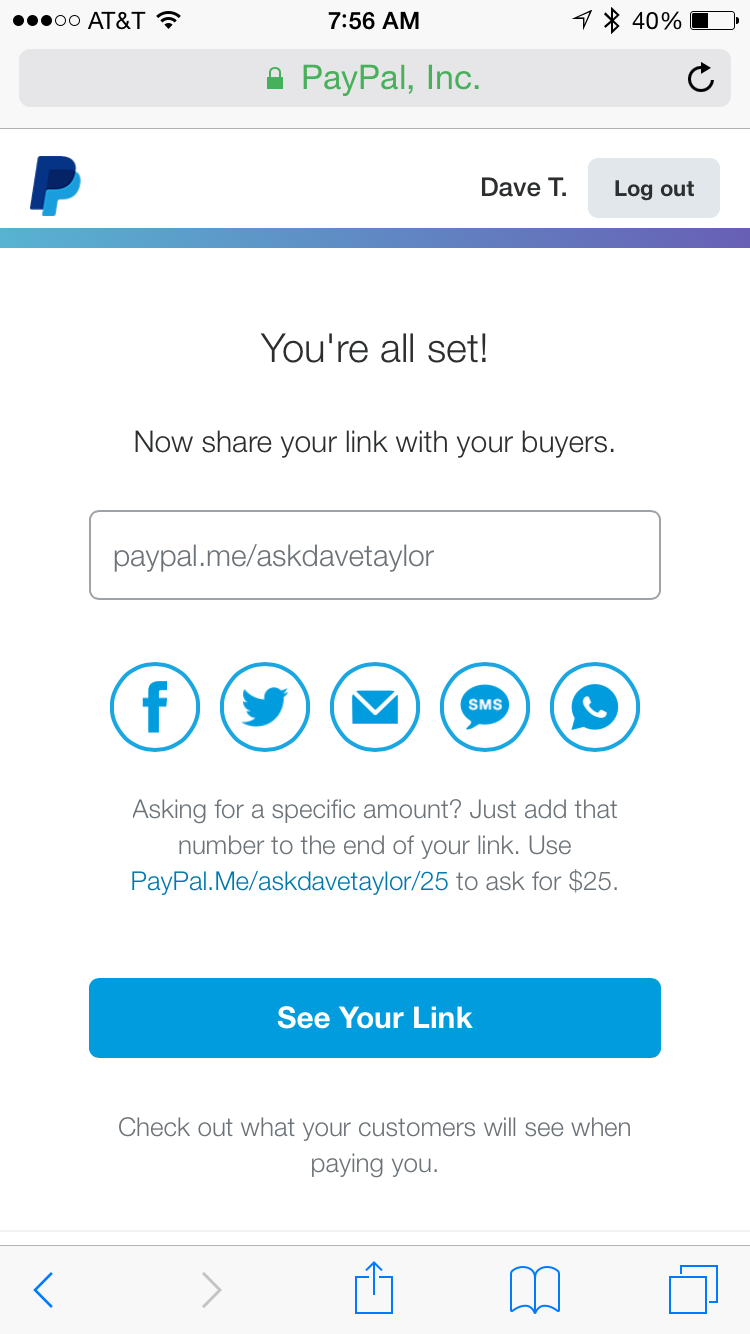 Getting Started with Paypal.me Payments?
