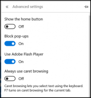 How to Disable Flash in Microsoft Edge Browser?