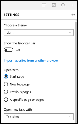 Change default font size in Win10 Microsoft Edge Browser?