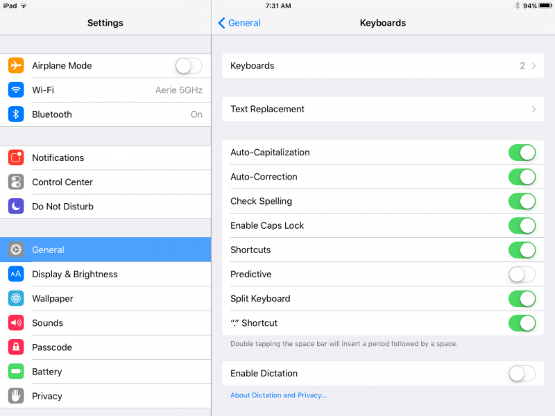 Enable or disable the "predictive keyboard" in iOS 9? - Ask Dave Taylor