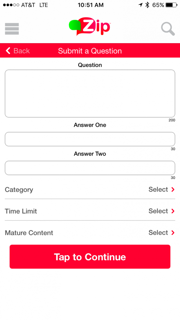 Review: Zip – The iPhone Question Answer App