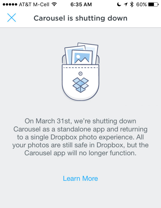 Dropbox shuts down Carousel. Now what?