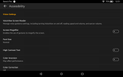 Increase font size on Amazon Kindle?