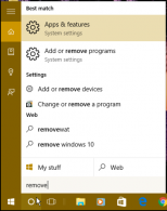 Easiest way to remove programs from Windows 10?