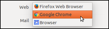 Change default Web browser in Ubuntu Linux?