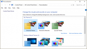 Download new landscape themes in Windows 10?
