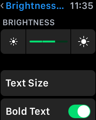 Can I make text bigger on my Apple Watch?