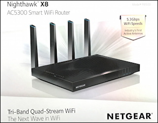 The Netgear Nighthawk X8 Smart Wifi Router from BestBuy
