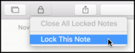 How do I lock Notes on my Mac and iPhone?