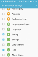 Customize Quick Settings in Android 6.0 / Galaxy S7?