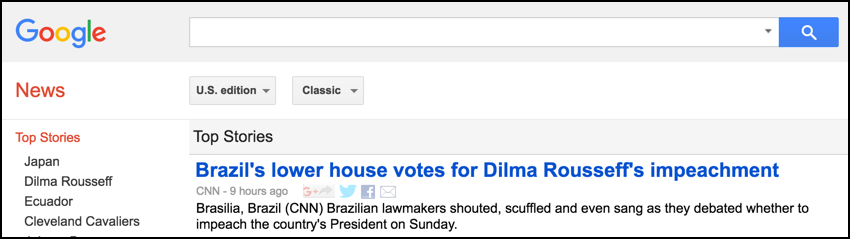 How do I set up a Google news alert?