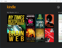 How can I log in to the Windows Kindle app?