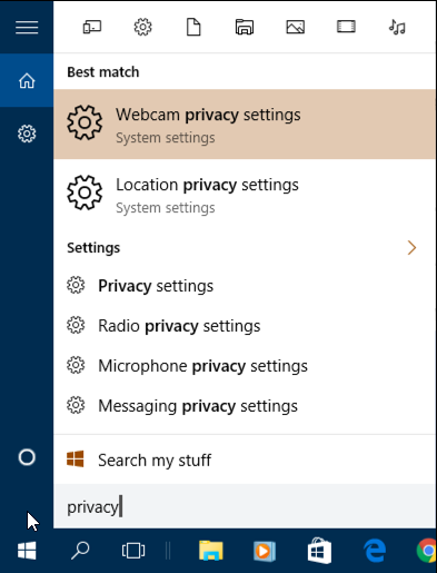 Turn off Camera access on my Win10 system?