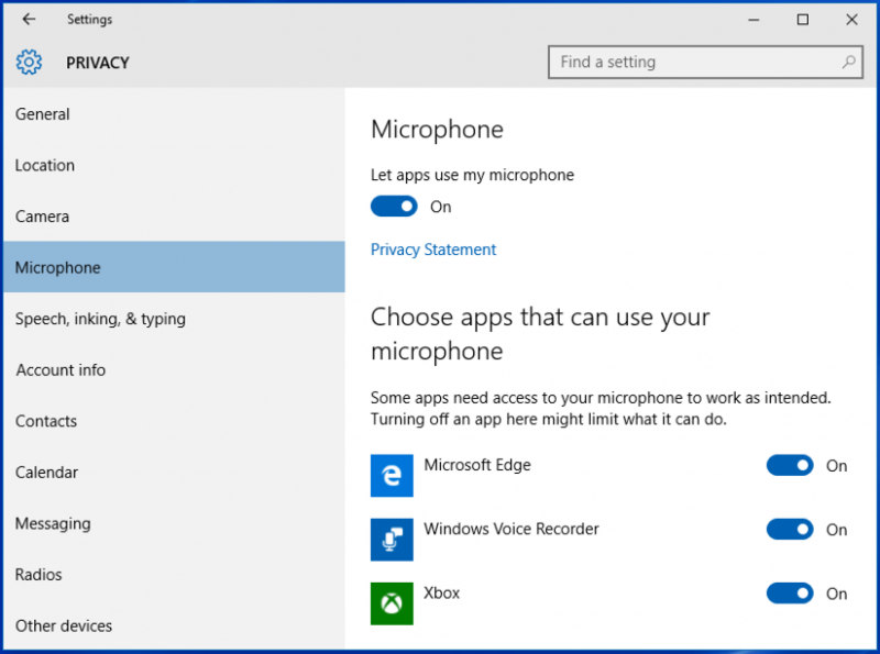 Turn off Camera access on my Win10 system?