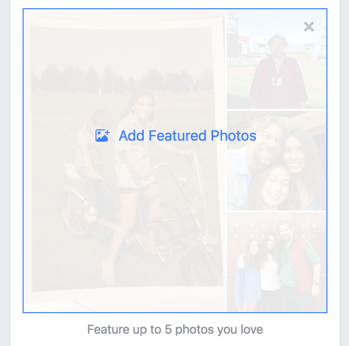Add a Bio and Featured Photos to your Facebook Profile?