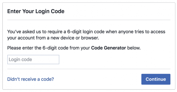 Login to Facebook without Code Generator?