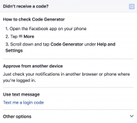 Login to Facebook without Code Generator?