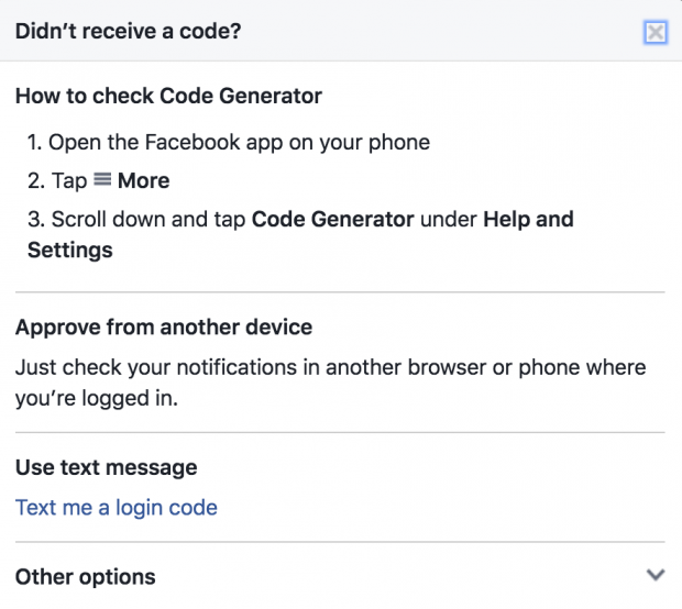 Login to Facebook without Code Generator?