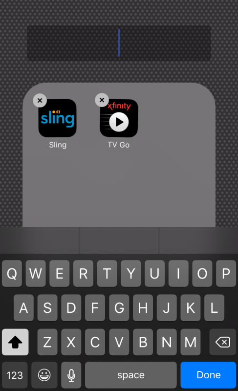 How do I use folders to organize my iPhone apps?