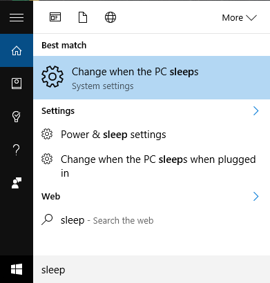 Stop my Windows PC Going to Sleep Quickly?