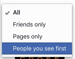 Change Whose Updates You See First in Facebook