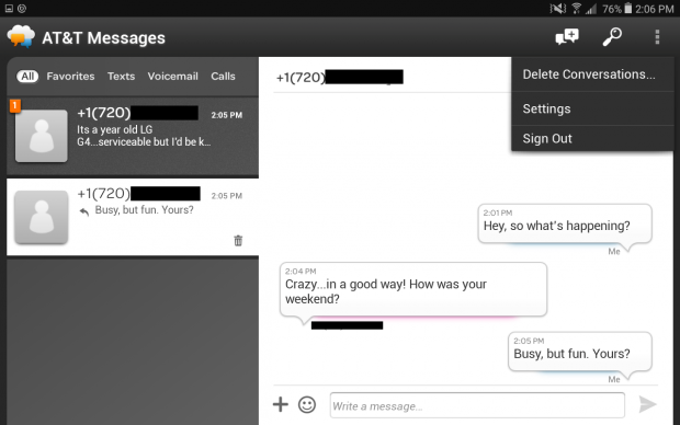 Get Started with the AT&T Messages Service