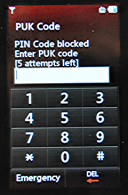 How do I find my AT&T phone PUK code?