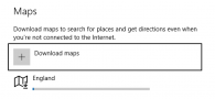 How do I work with Windows 10 Maps Offline?