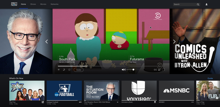A Tour of DirecTV Now Streaming TV Service